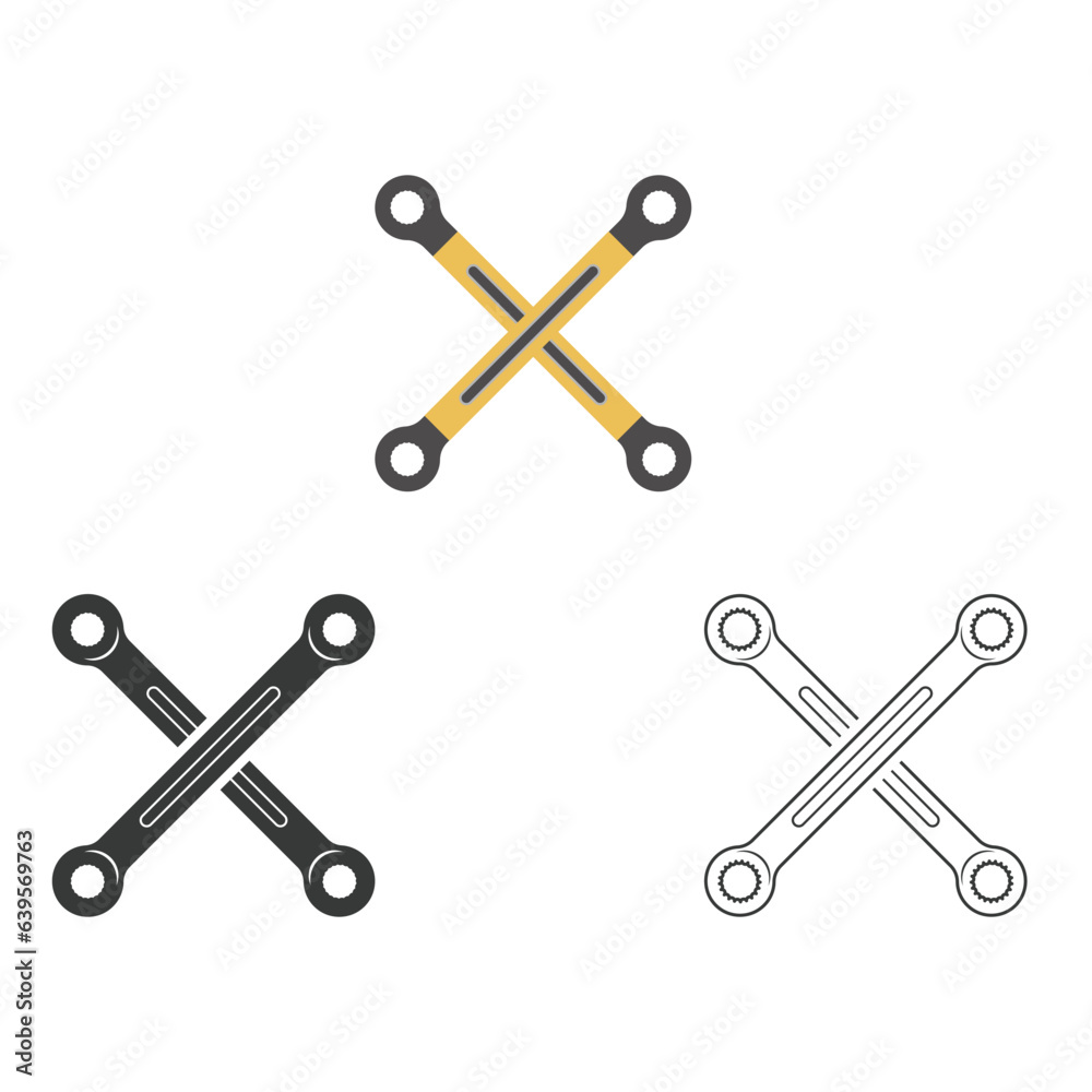 Cross Spanner Vector, Cross Spanner Vector, Cross Hardware Vector ...