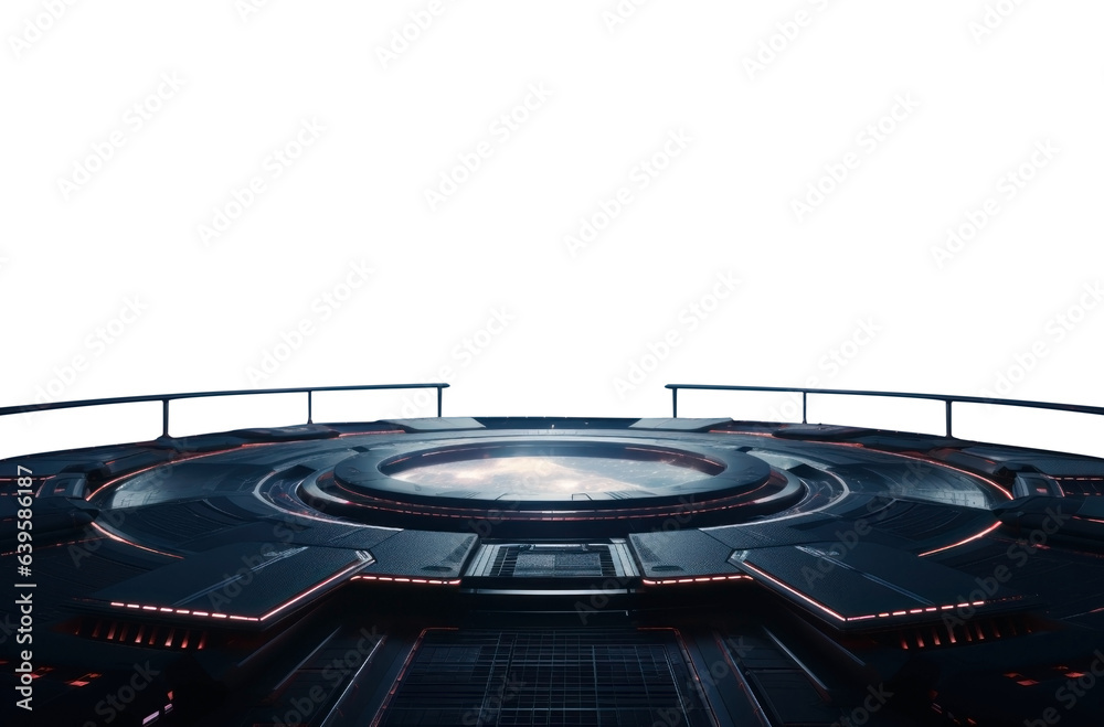 sci-fi alien platform. Isolated transparent PNG. futuristic alien dock ...