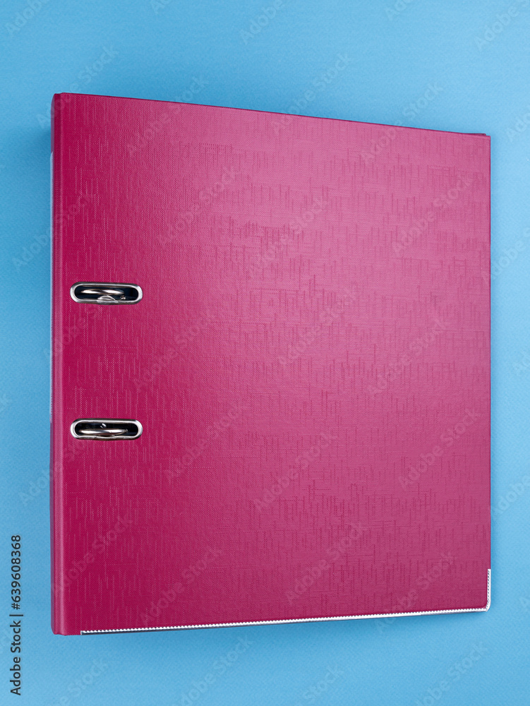 Red Binder File Folder, close up. brand identity design set mockup ...
