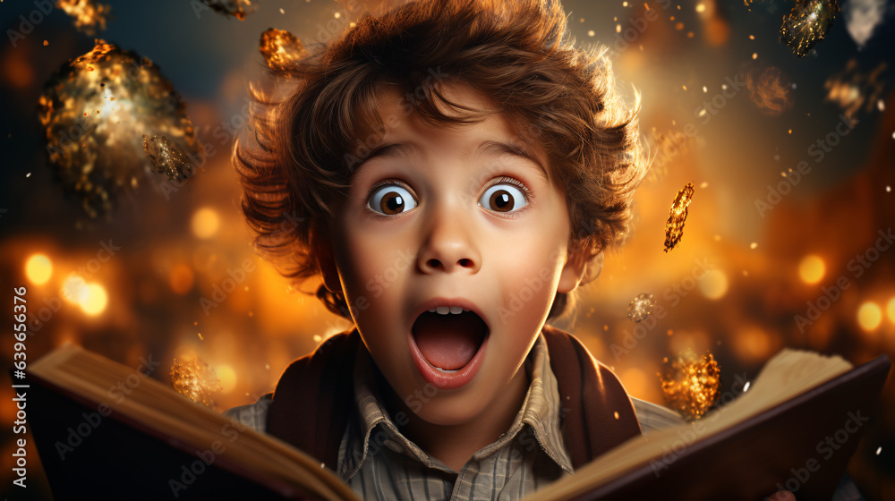 Intriguing adventure tale within the book captivates a young boy, his ...