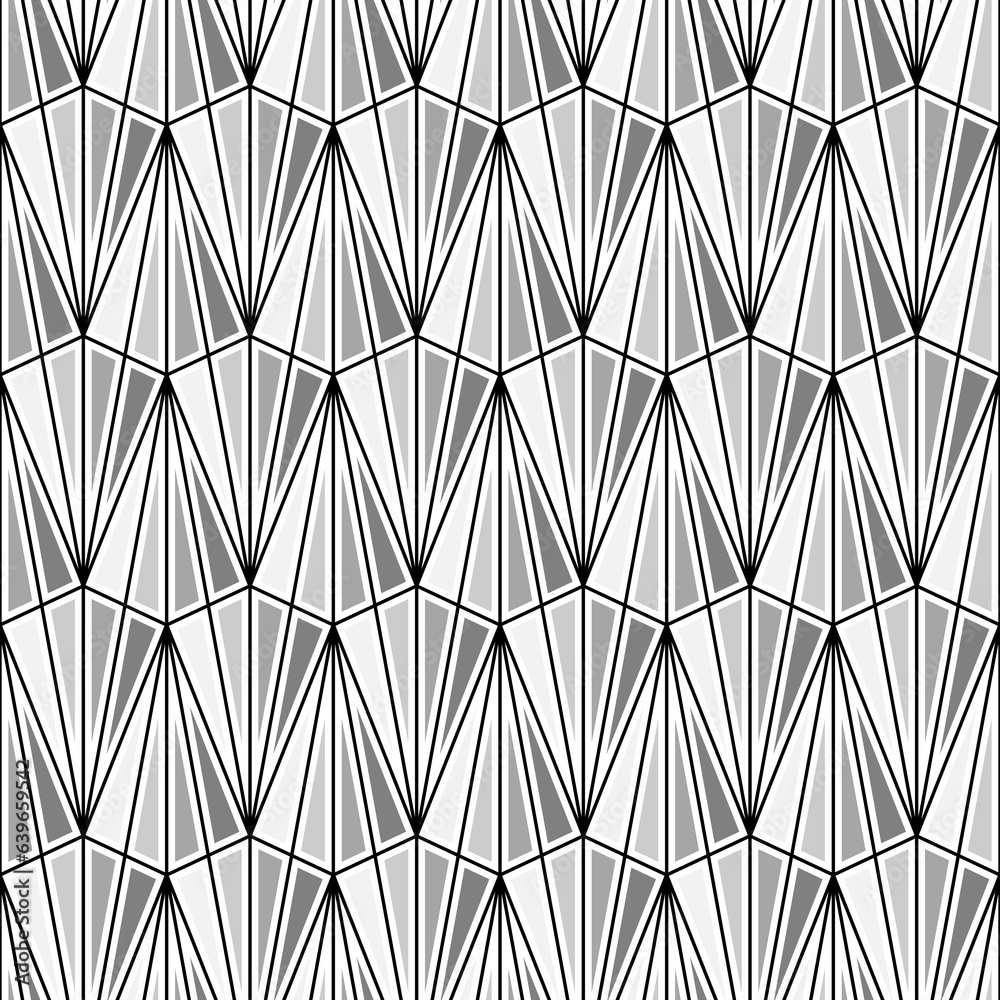 Seamless pattern with triangle shapes. Interlocking triangles ...