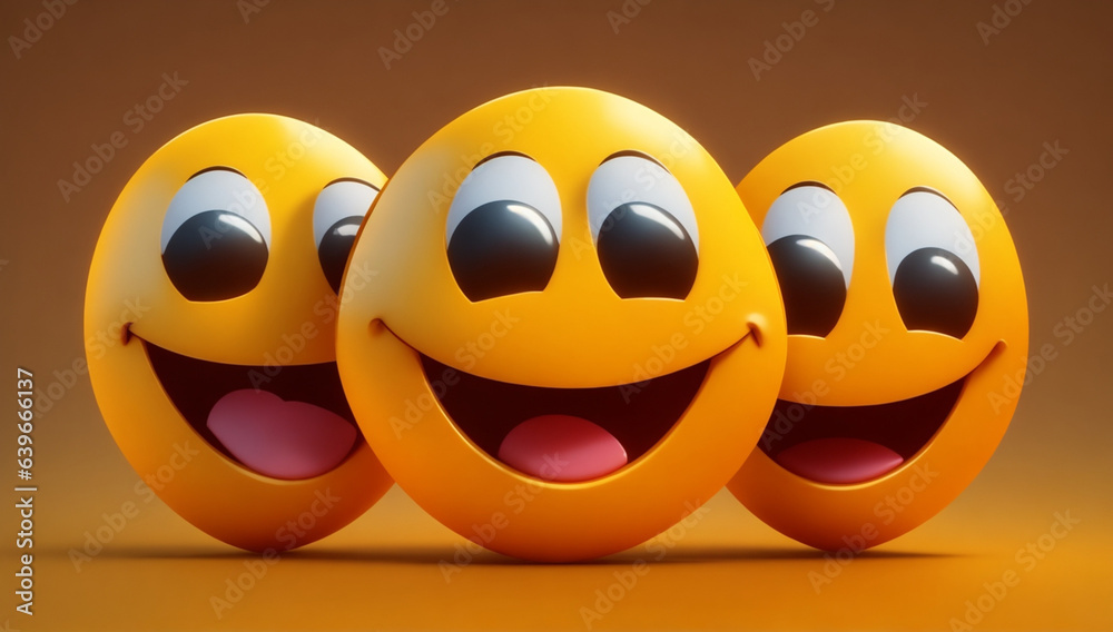 3 Smiley Emoji World Smile Day Stock Illustration | Adobe Stock