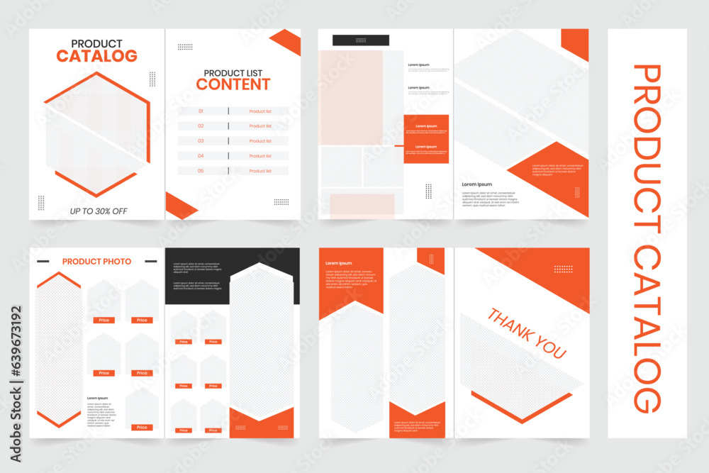 Modern company a4 catalogue product booklet, minimalist product catalog ...