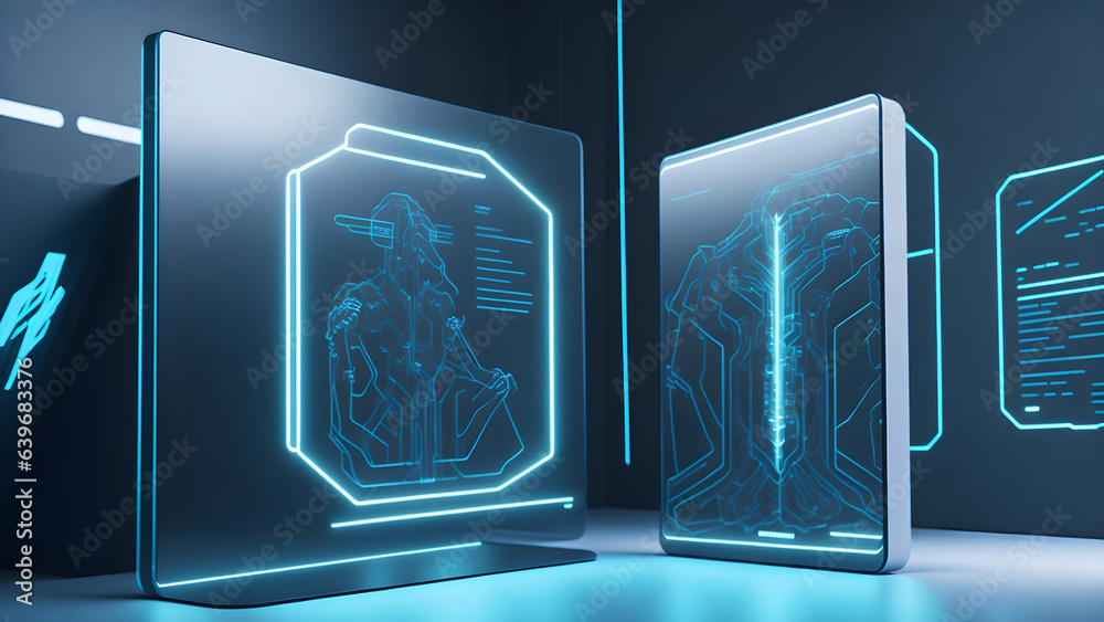 The concept of showcasing a sleek and minimalist workspace of the ...