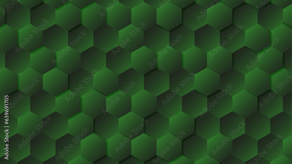 Background with hexagons. Green hexagon pattern. Modern vector ...