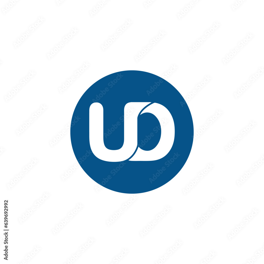 letters ud text logo design vector Stock Vector | Adobe Stock