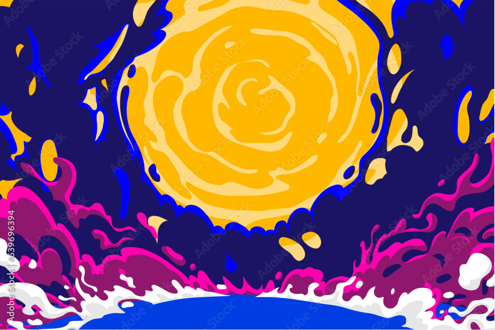 Comic book cartoon smoke backgrounds. Pop art cloud design template ...