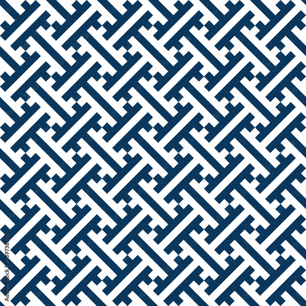 Japanese traditional interlace ko seamless pattern for textile, card ...