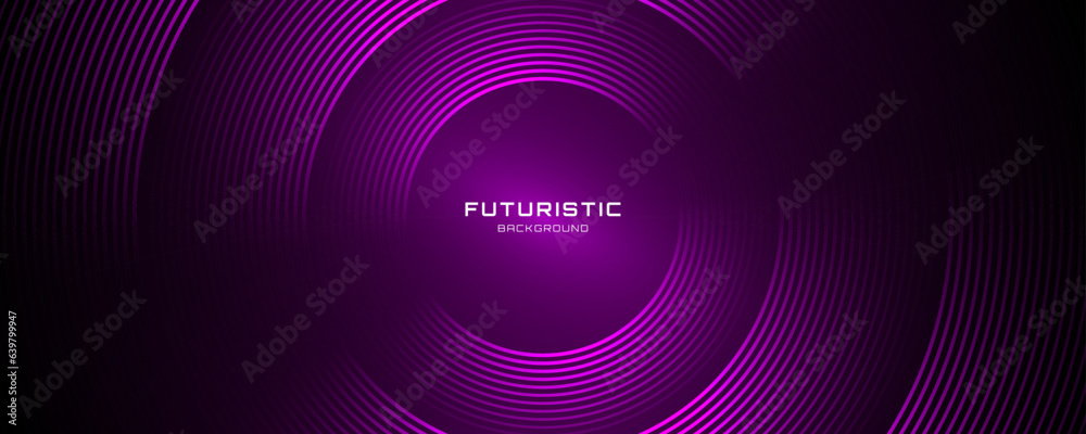 3D purple techno abstract background overlap layer on dark space with ...