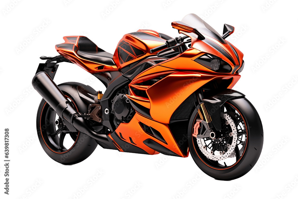 Motorcycle on Transparent Background. AI Stock Illustration | Adobe Stock