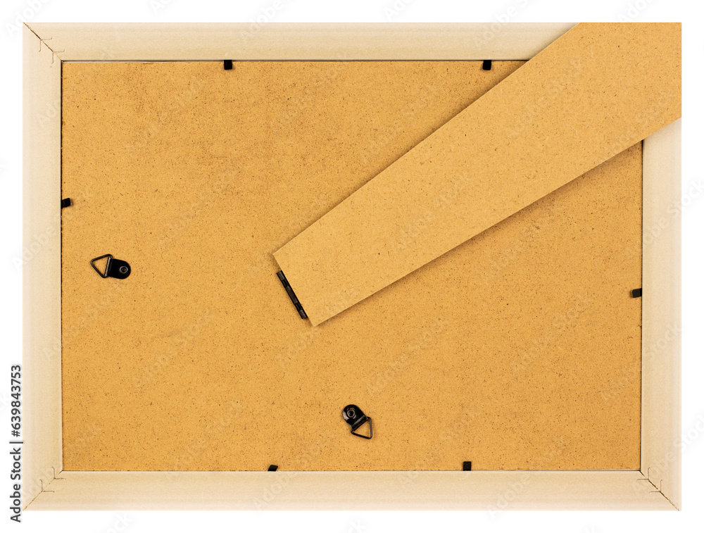 back of picture Frame png, Back view of photo frame isolated on white ...