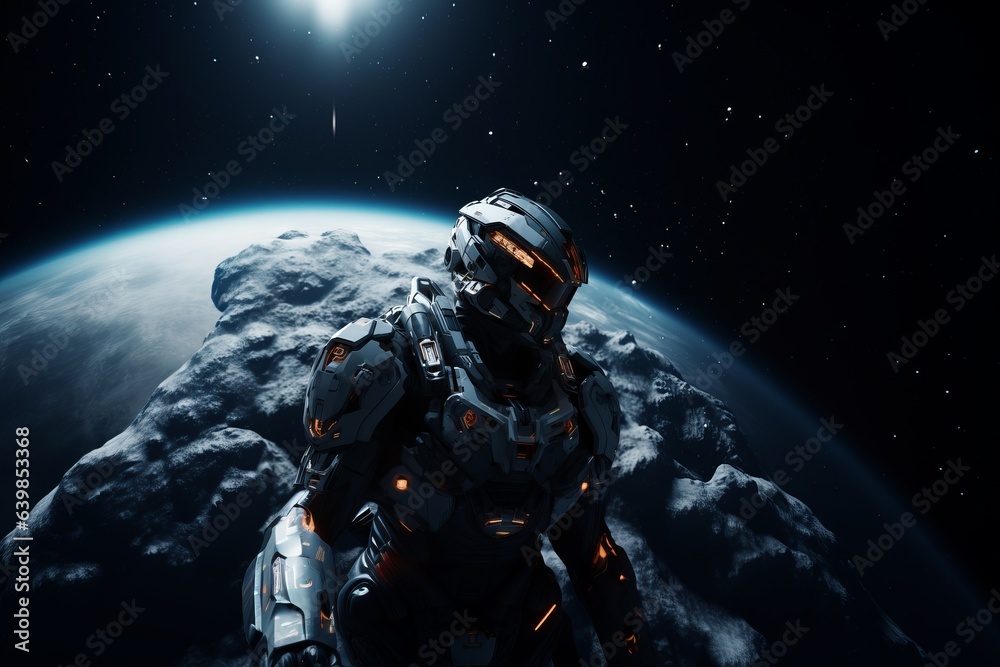 Visions of Infinity: Astronaut's Epic Spacesuit Stands Boldly as a ...