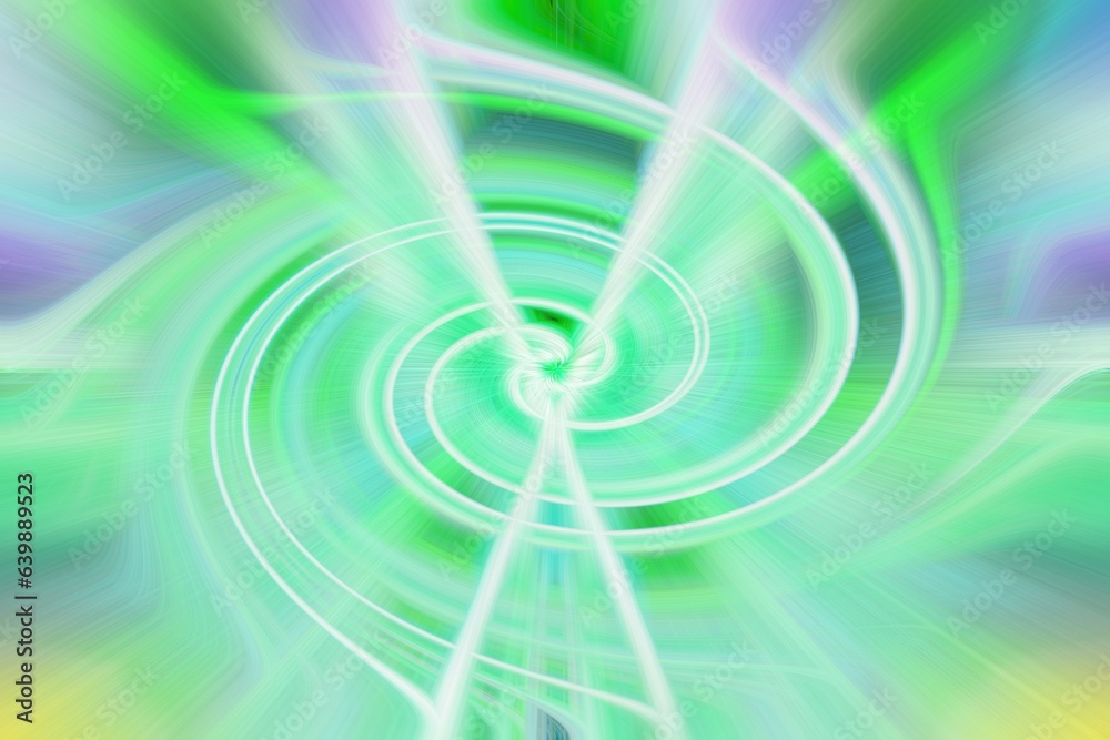 where imagination takes flight green blue magic design round whirl ...