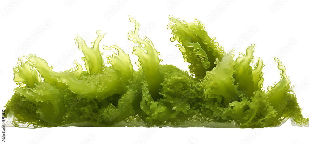 Fresh green algae isolated on transparent background. Algae png Stock ...