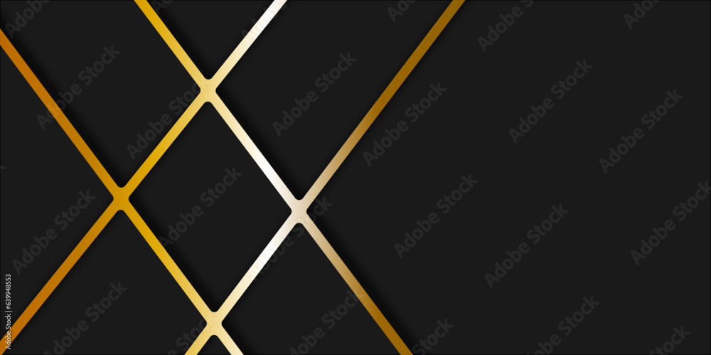 Trendy simple overlapping gold stripes vector. Vector illustration ...