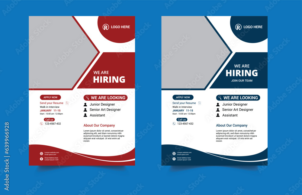We are hiring flyer design bundle. Job Vacancy Flyer Template or We are ...