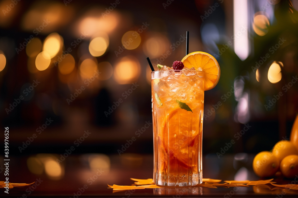 Food photography, close-up of Batida Cocktail, blurred background, high ...