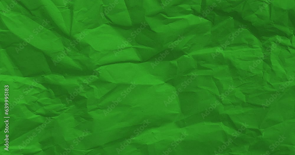 Green crumpled paper texture. Stop Motion. Seamless Looped. Grunge ...