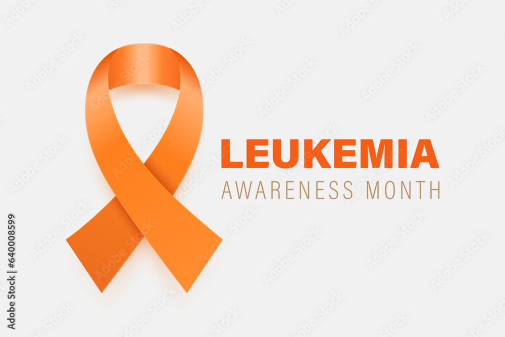 Leukemia, Blood Cancer Banner, Card, Placard with Vector 3d Realistic ...