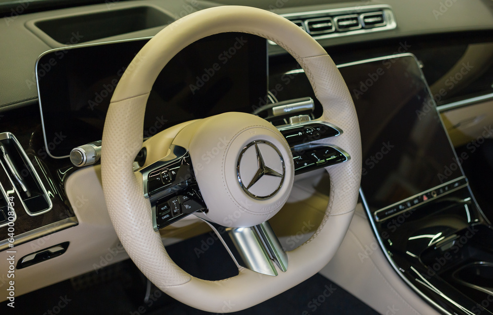 Limousine, luxury car Mercedes Benz S500 S class w223 interior ...