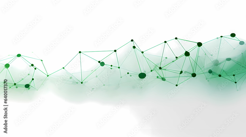Green Plexus White Background Desktop Wallpaper HD 4k Network Nodes ...
