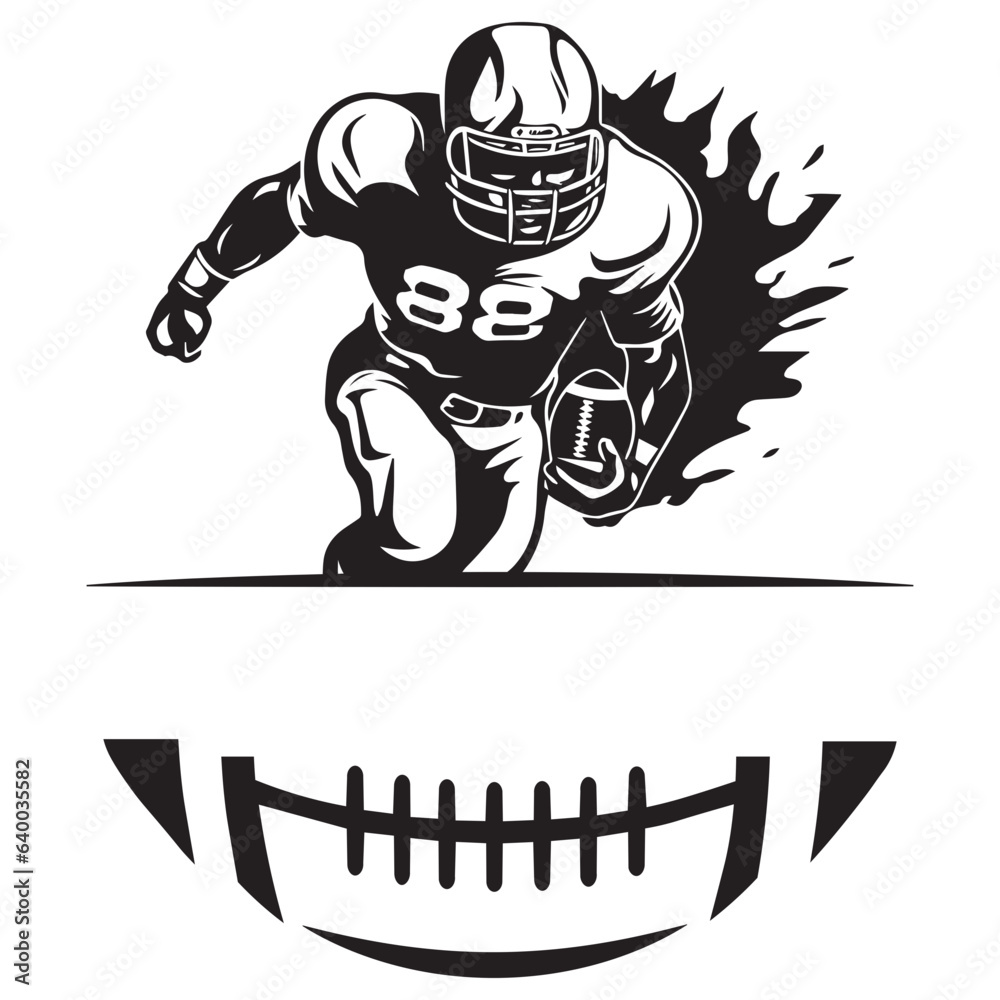 football player svg, Football name svg, football svg, football team svg ...