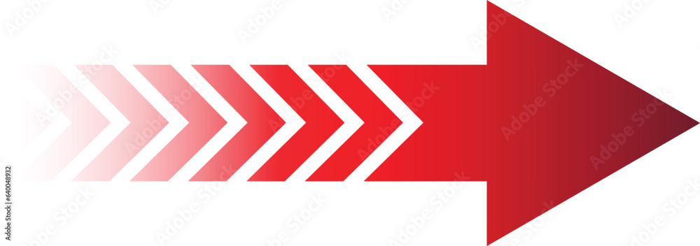 Modern Red Arrow Left Direction Icon on a Transparent Background, arrow ...