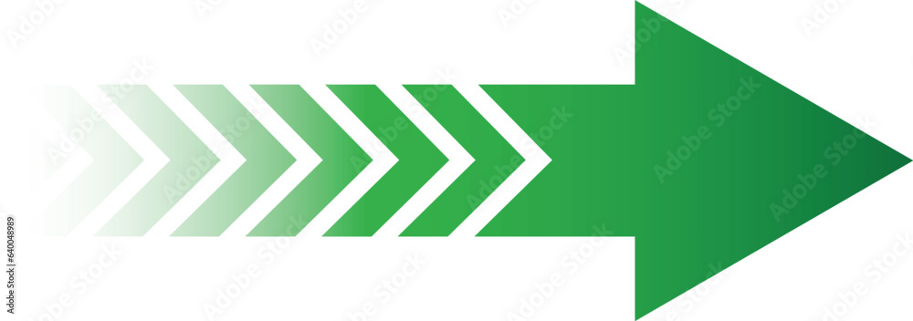 Modern Green Arrow Left Direction Icon on a Transparent Background ...