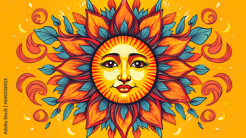 hand drawn cartoon cute sun illustration Stock Illustration | Adobe Stock
