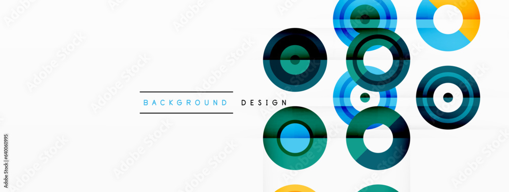 Abstract background with circle symmetric grid composition. Circle ...
