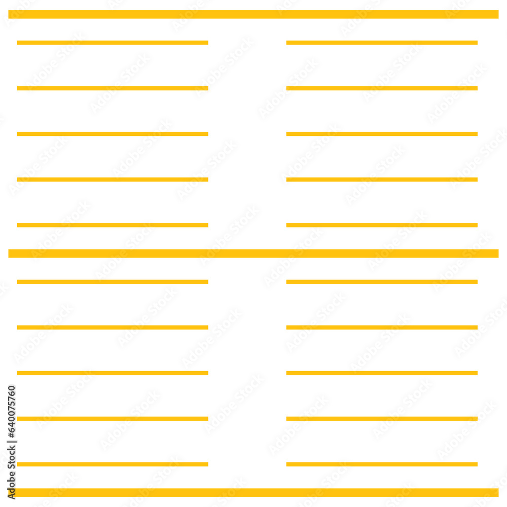Digital png illustration of parallel horizontal yellow lines and ...