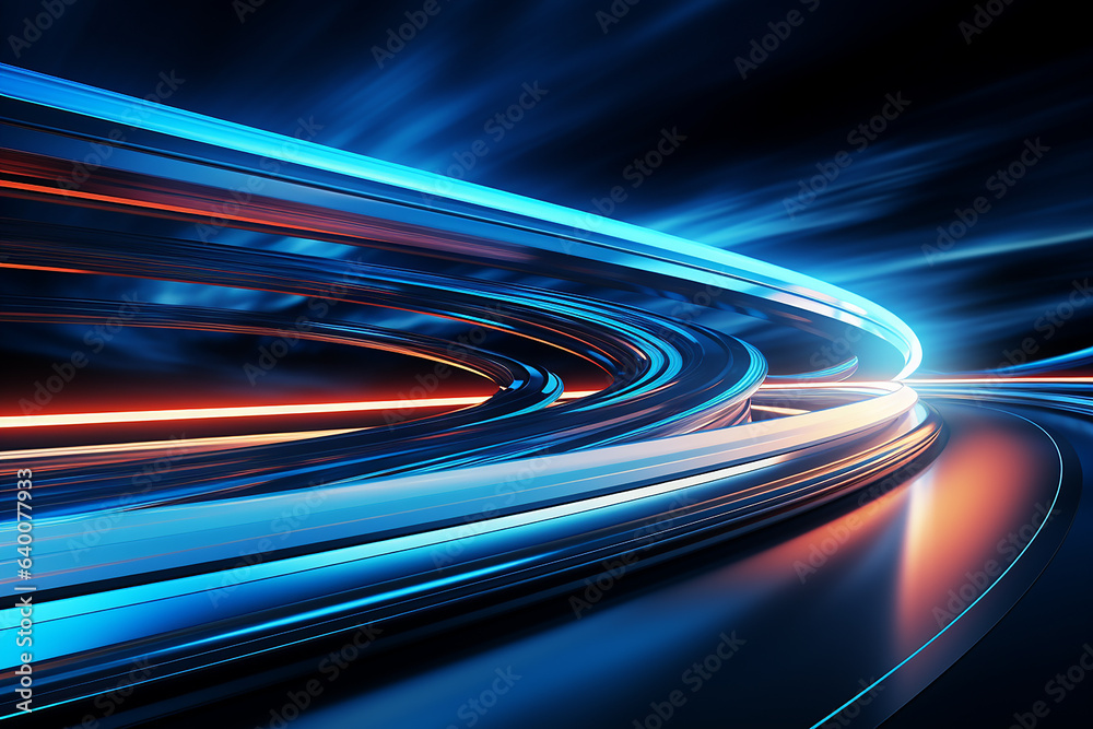 Hyperloop train, background of a magnetic levitation train, the fastest ...