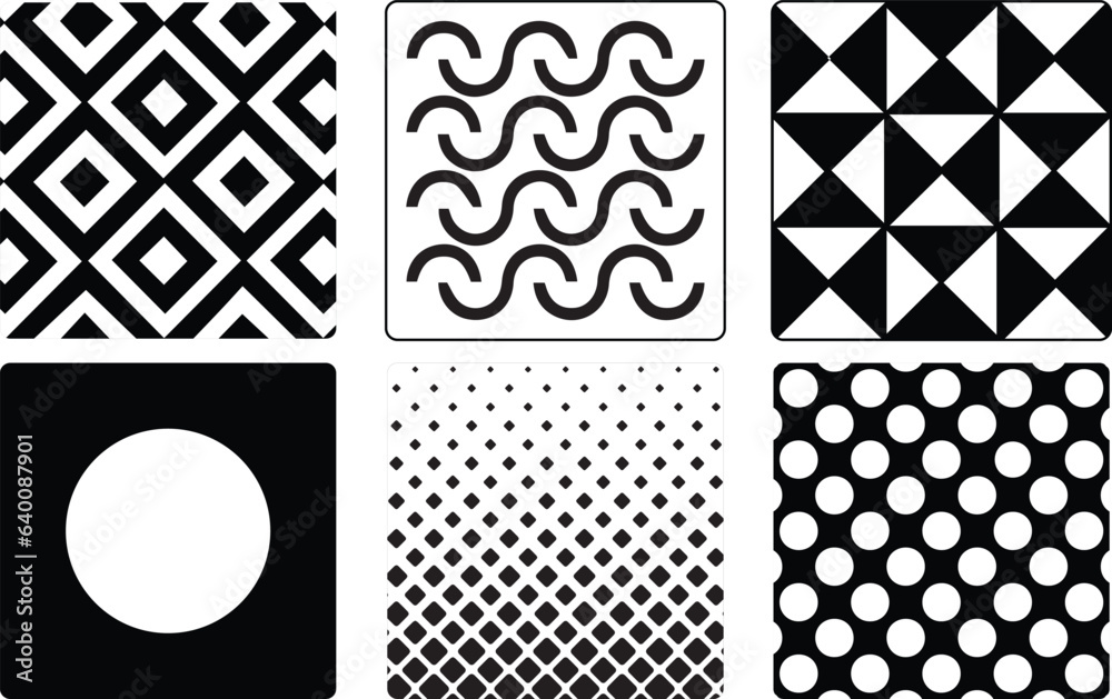 Infant Visual Stimulation Patterns, Black and white flash card with ...