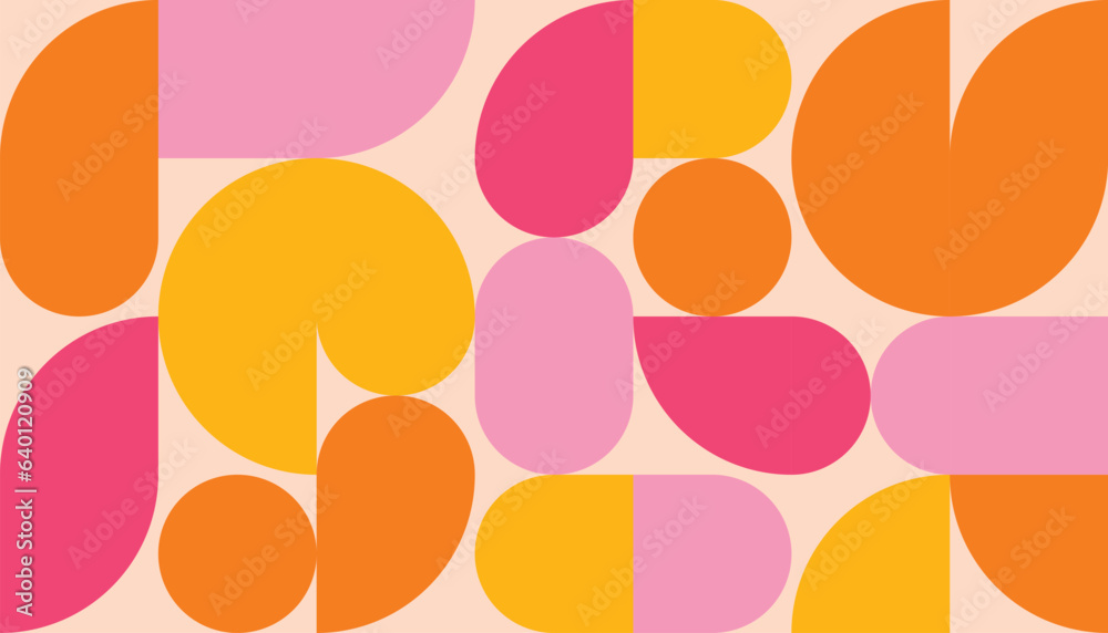 Abstract geometric pattern design background vector. Wallpaper design ...