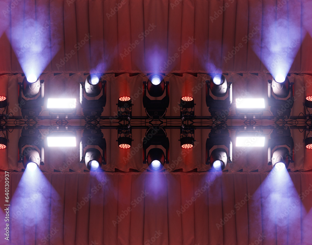 Abstract texture background for design. Stage light and smoke on stage ...