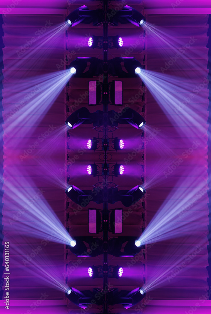 Abstract texture background for design. Stage light and smoke on stage ...