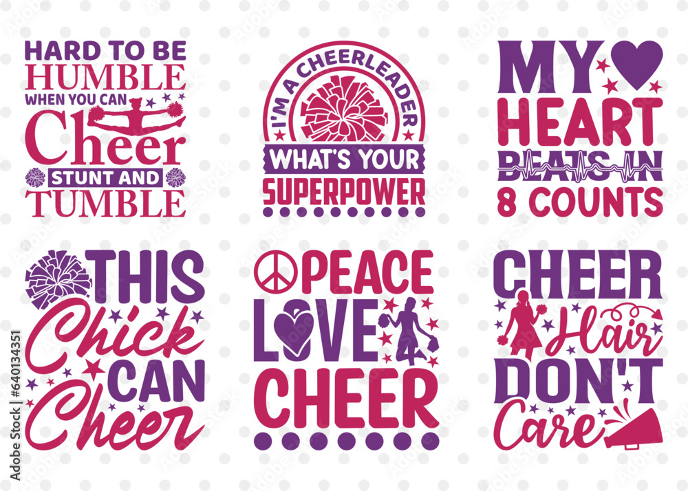 Cheer SVG Bundle, Cheerleading Svg, Cheer Svg, Cheer Life Svg, Cheer ...