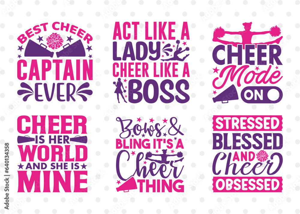 Cheer SVG Bundle, Cheerleading Svg, Cheer Svg, Cheer Life Svg, Cheer ...