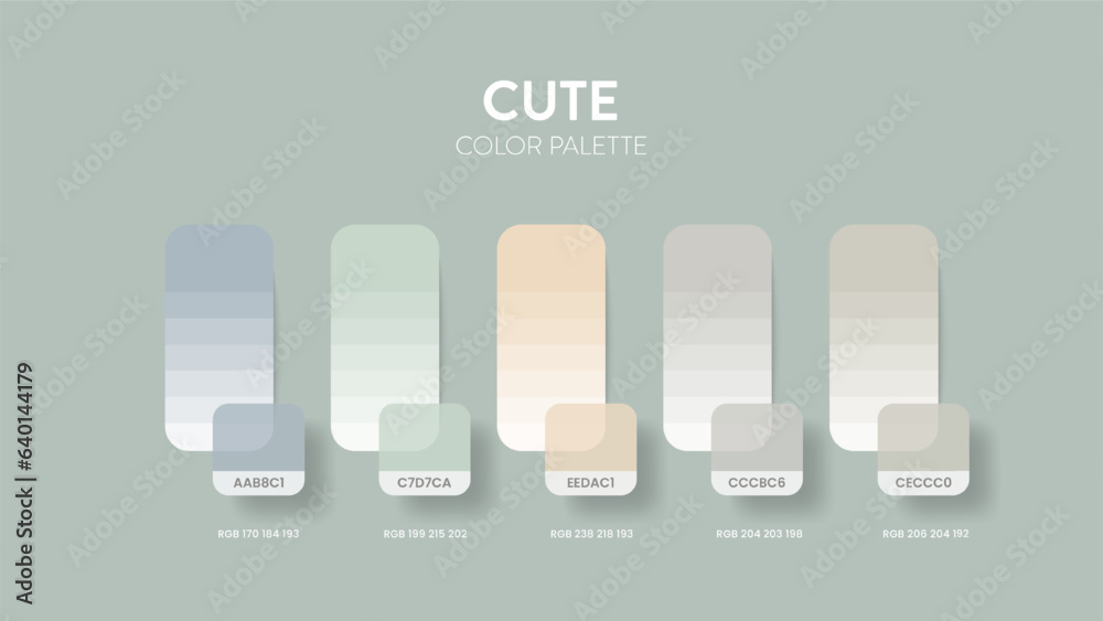 Color palette in Cute colour theme collections. Color inspiration or ...