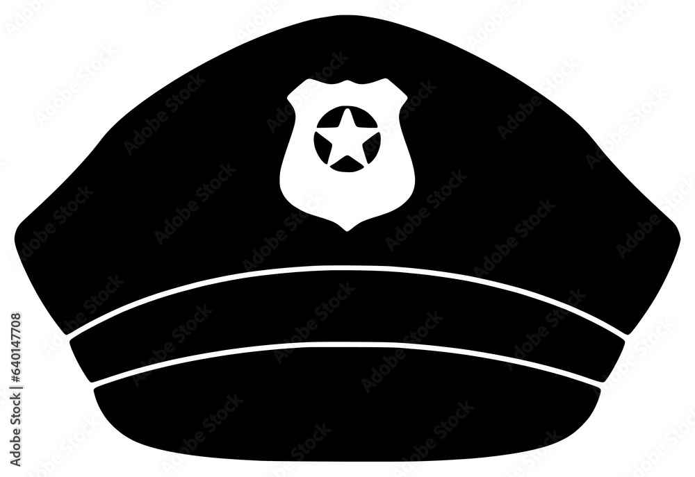 police icon hat logo uniform background policeman illustration officer ...