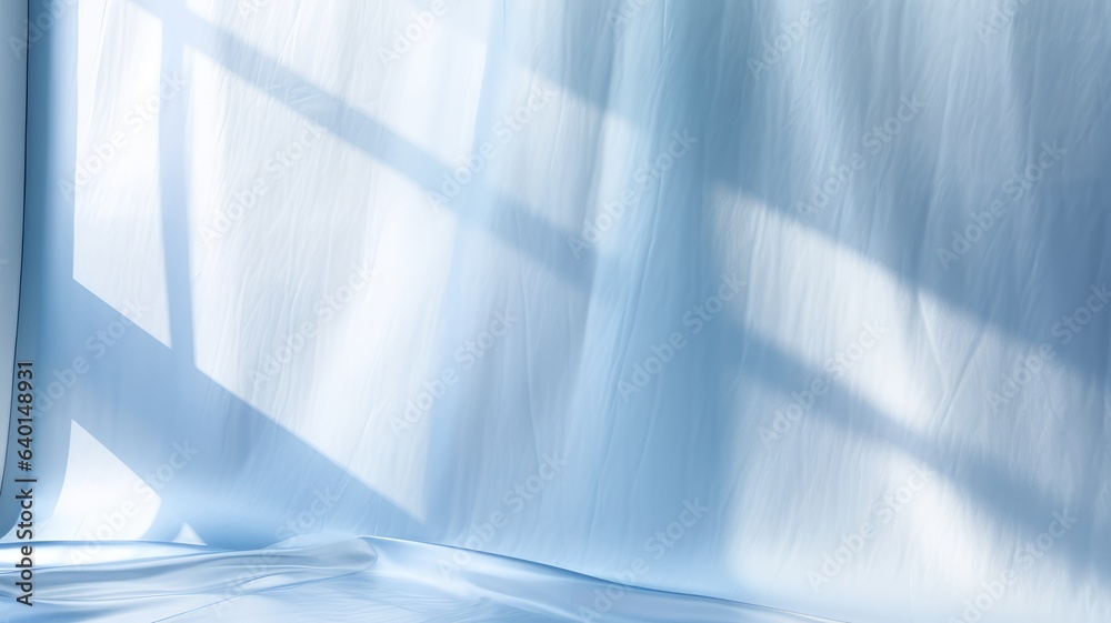 Elegant neutral texture background. Window, curtains, morning light ...