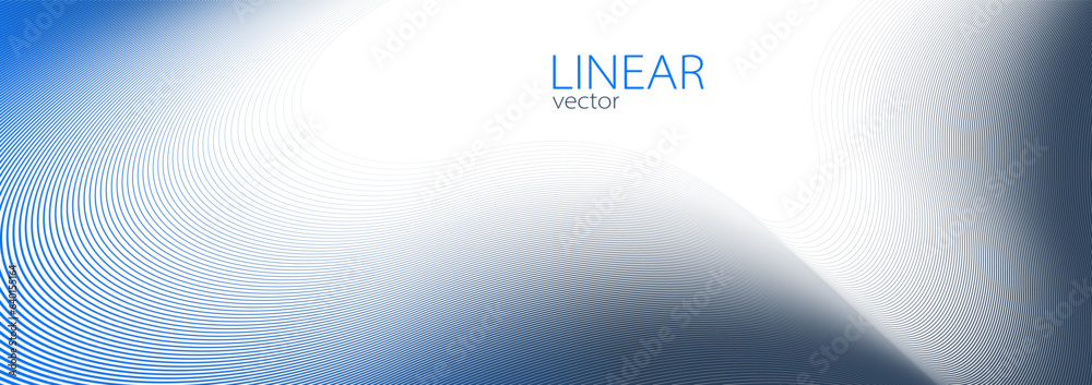 Linear abstract background, vector design 3D lines in perspective ...
