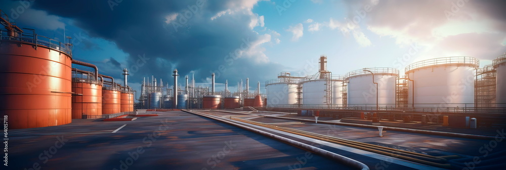 pipeline terminal, where materials are stored before distribution ...