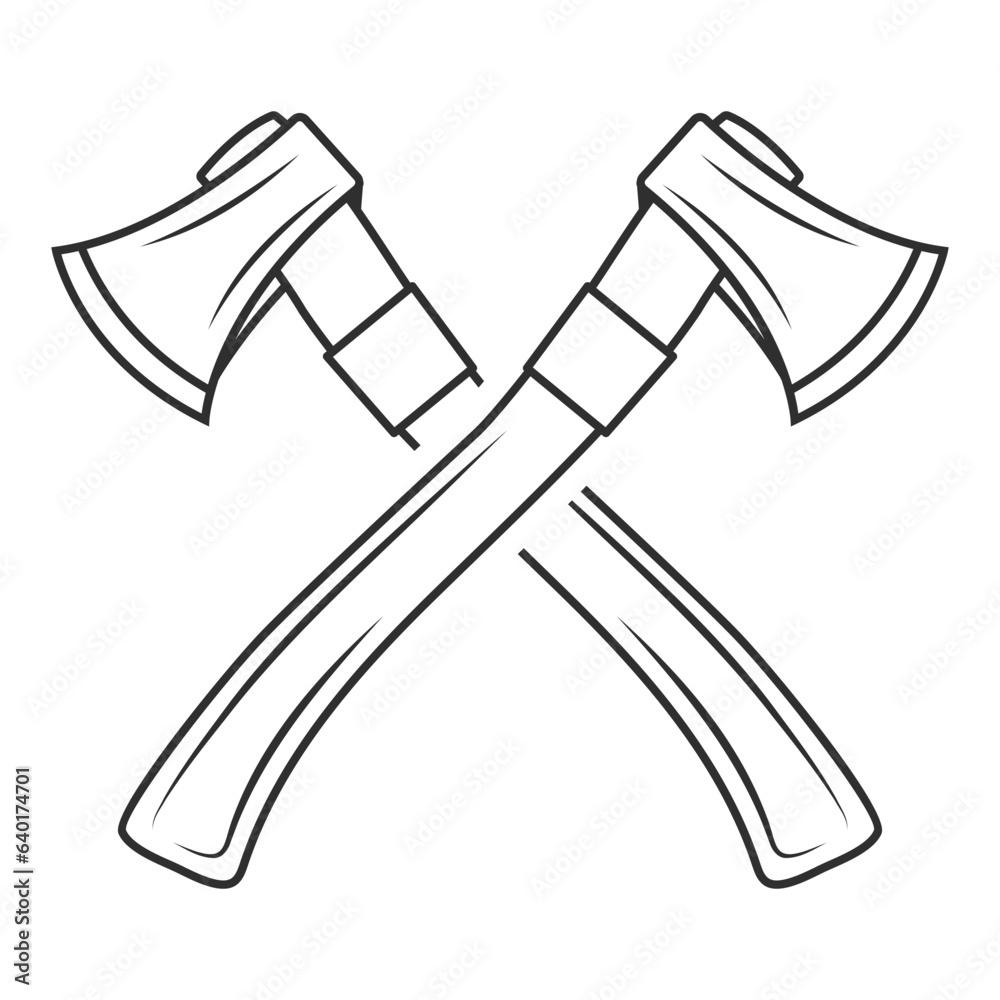 Cross Axe Vector, Cross Axe Silhouette, Hardware Vector, Hardware ...