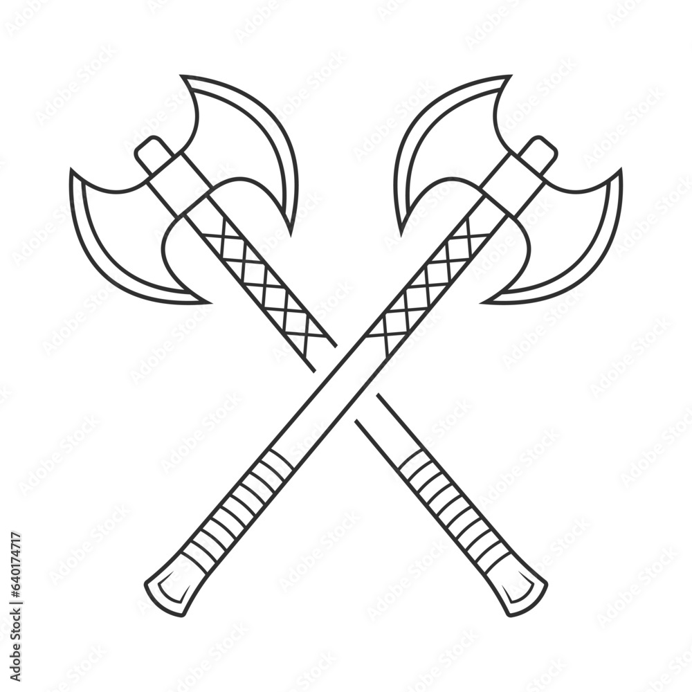 Cross Axe Vector, Cross Axe Silhouette, Hardware Vector, Hardware ...