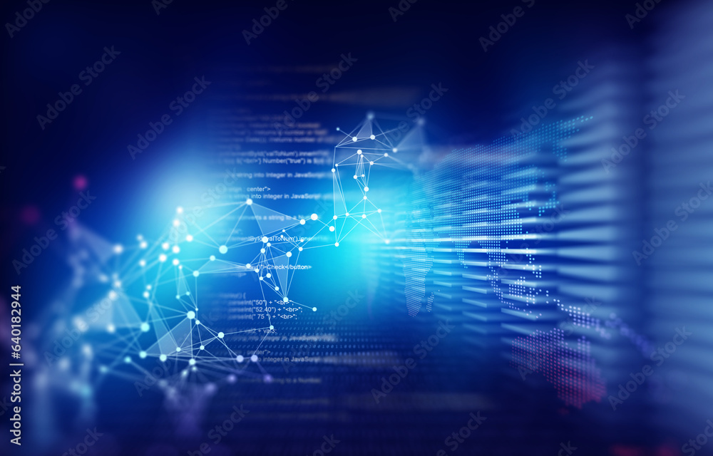Cyber Base Programming And Data Storageprogramming Code Technology And Software Developer And
