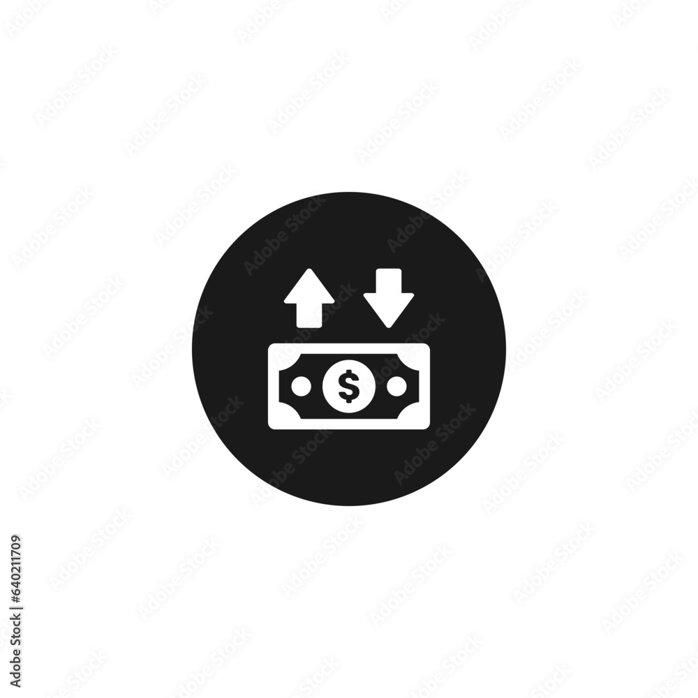 cash flow icon or cash flow sign vector isolated. best cash flow icon ...