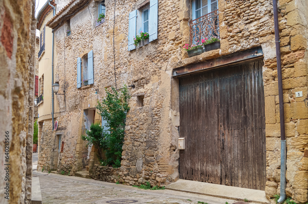 Ancient residential district with historic architecture and charming ...
