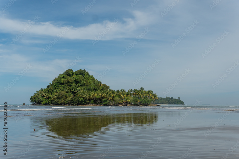 Beautiful Air Manis Beach in Padang, West Sumatra, Indonesia. Captured ...