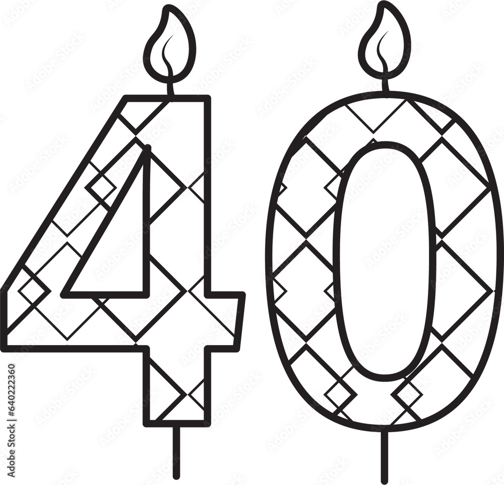 Digital png illustration of forty number on transparent background ...